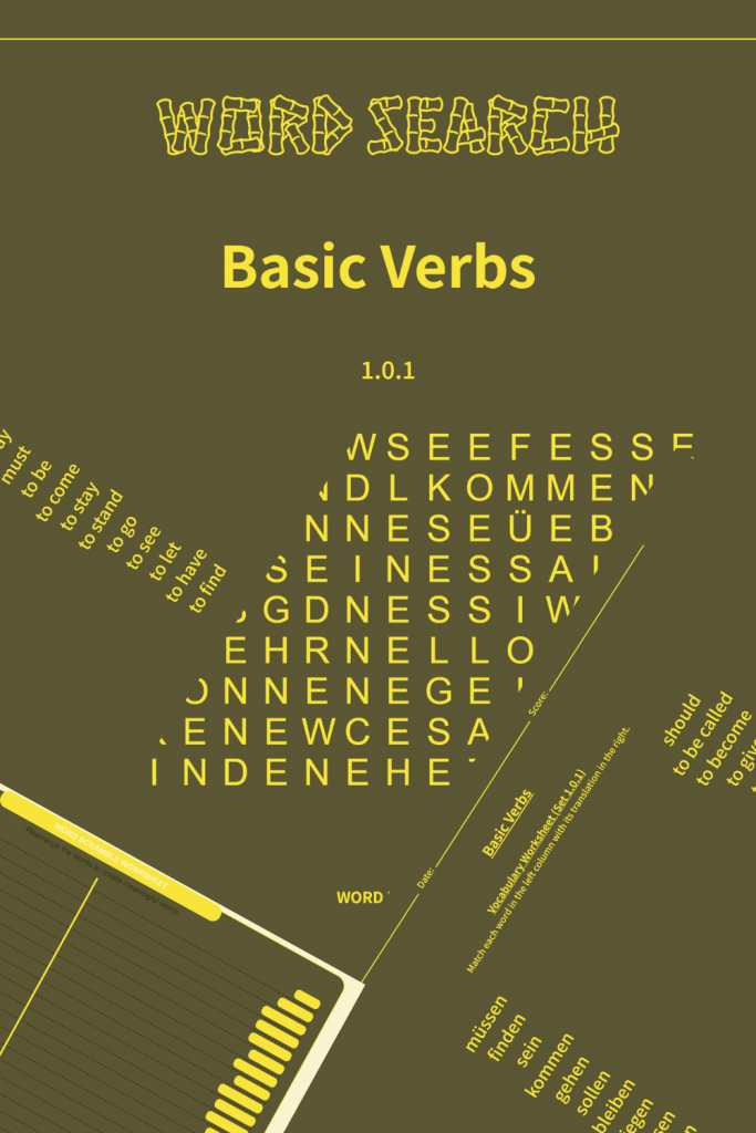 Basic Verbs in German: Vocabulary, Puzzles, and Exercises for Beginners ...